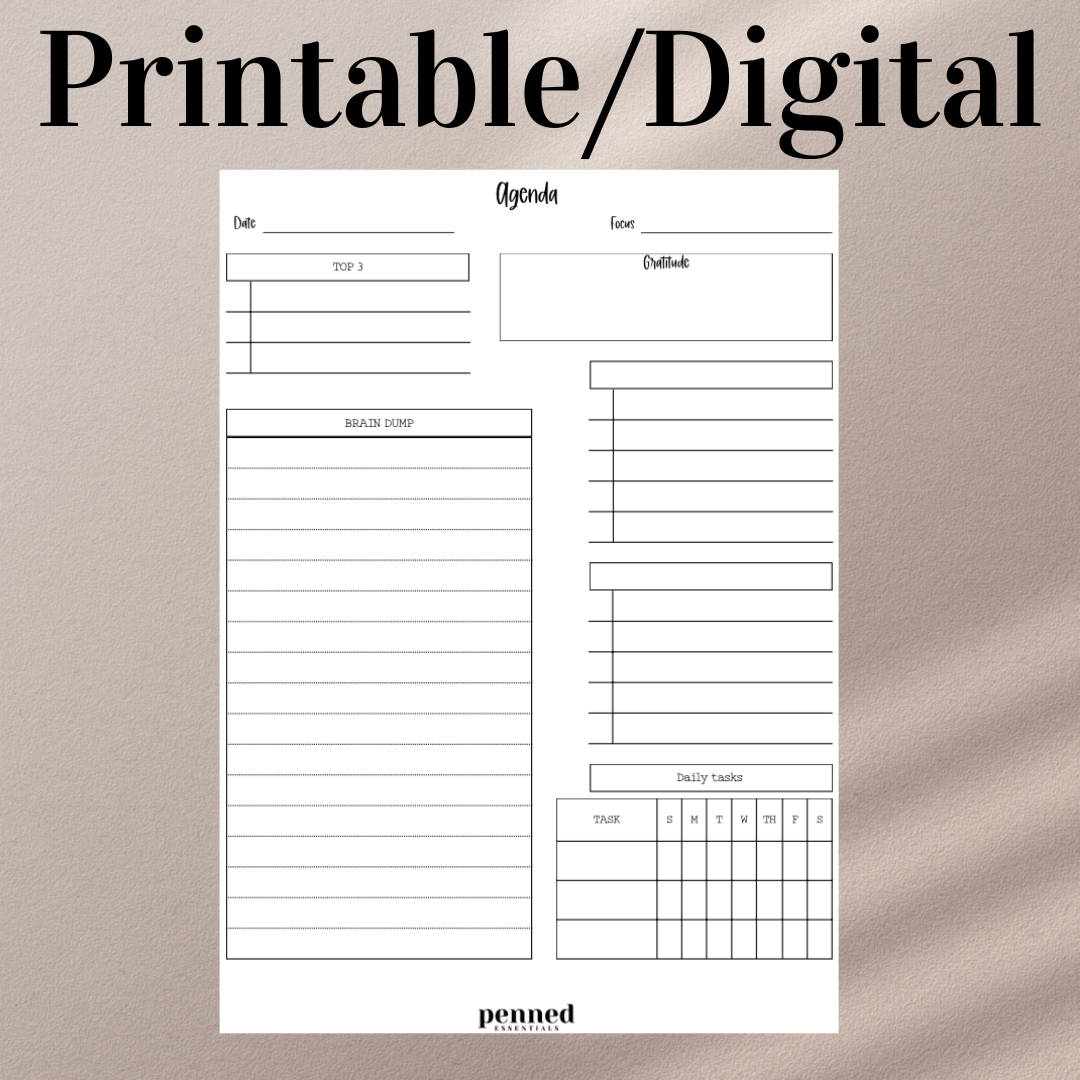 All Things Printable/Digital – Penned Essentials